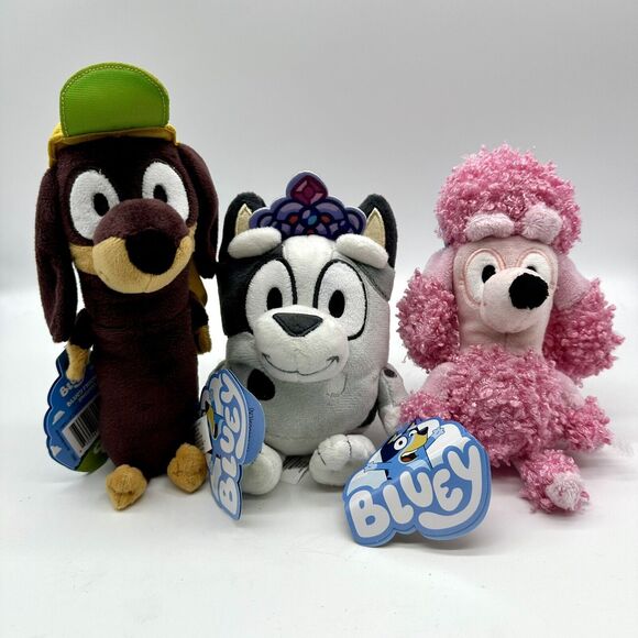 Moose | Toys | New Bluey Friends Plush Coco 7 Snickers 8 Muffin Tiara Plush Set 3 Pack | Poshmark